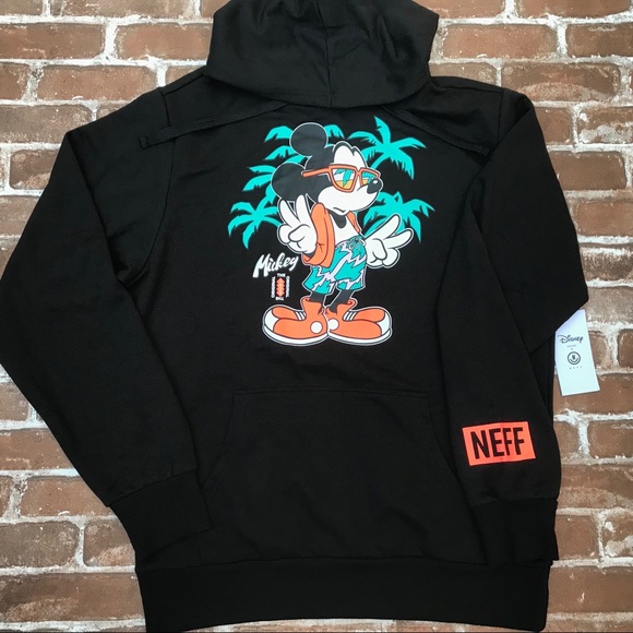 Neff | Shirts | Disney By Neff Mickey Mouse Black Hoodie | Poshmark